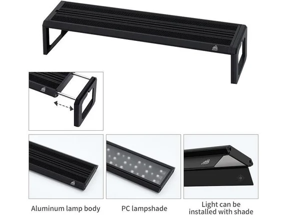 WeekAqua LED lampa M600-K Pro black