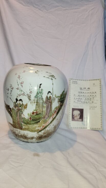 Kineska Famille Rose vaza – Tongzhi period 1862-1875 + Certifikat