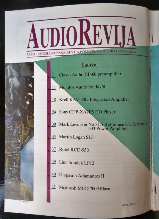Audio revija prvi broj