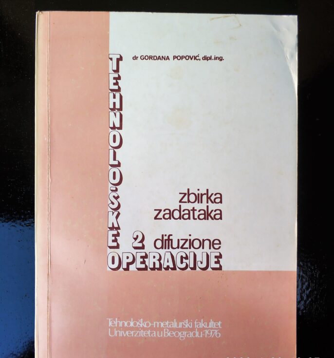 Tehnološke operacije difuzione zbirka zadataka 2