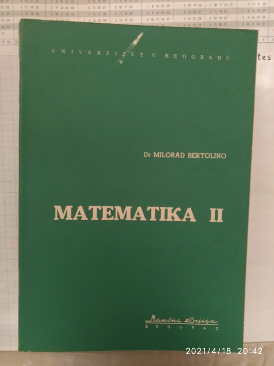Matematika II