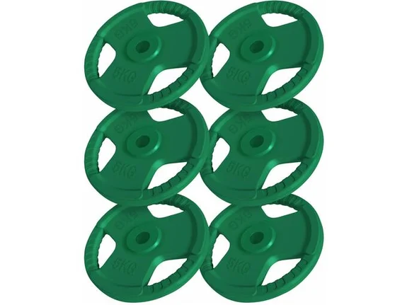GORILLA SPORTS Set gumiranih tegova (6 x 5 kg)
Set tegova idealan za trening sa bučicama i šipkama po vašem izboru
Set tegova idealan za trening sa bučicama i šipkama po vašem izboru