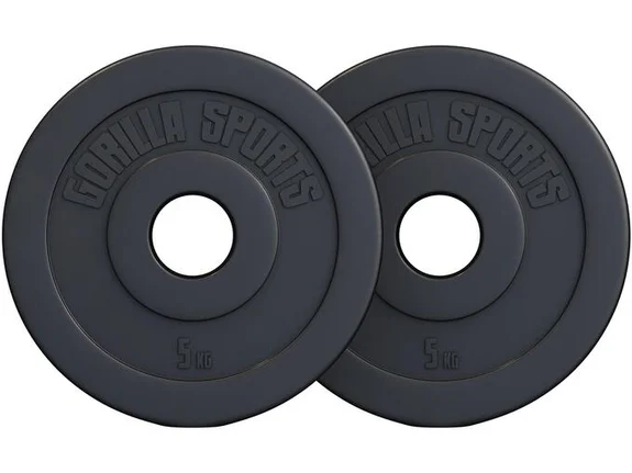 GORILLA SPORTS Set plastičnih olimpijskih tegova 10 kg (2 x 5 kg)
Teg fi50 idealan za trening sa bučicama i šipkama po vašem izboru
Teg fi50 idealan za trening sa bučicama i šipkama po vašem izb...