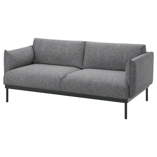 Sofa dvosed, Lejde siva/crna