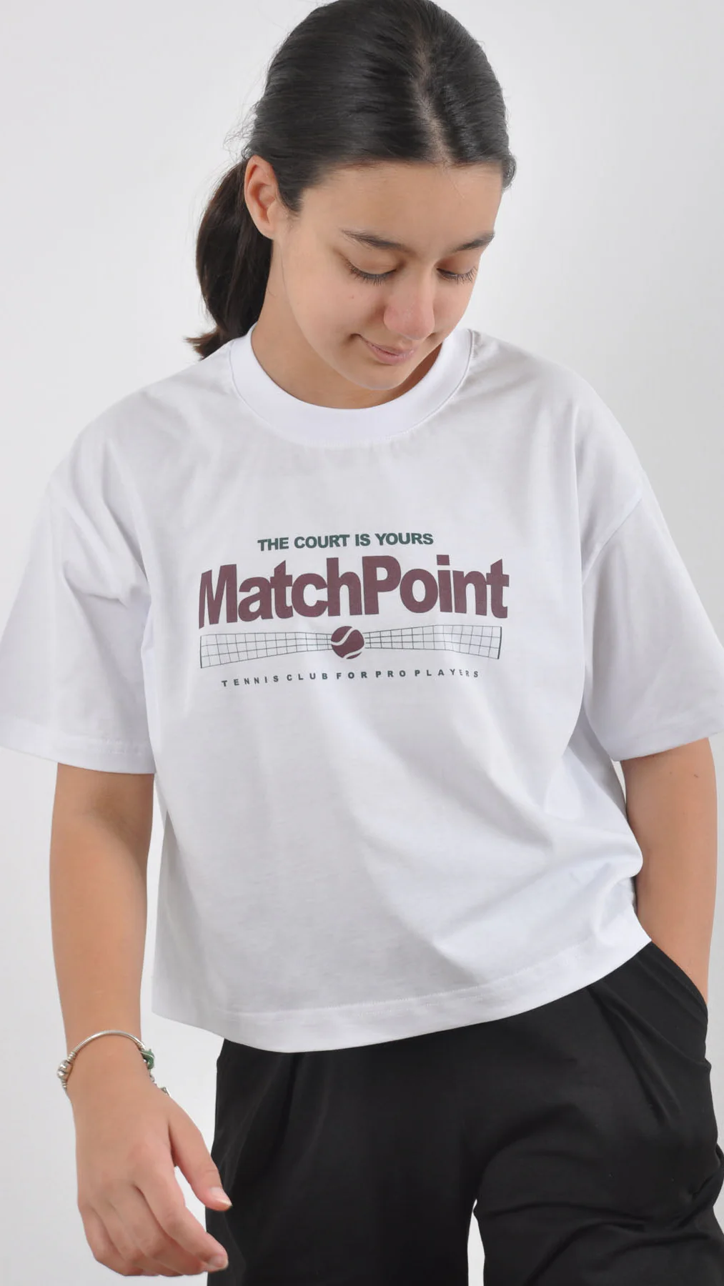 MAJICA MATCH POINT (KROP-TOP OVERSIZE) 8-16