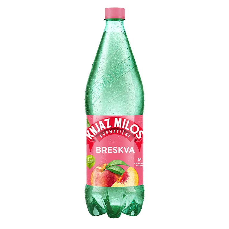 Knjaz miloš voda ar breskva 1,25l knjaz miloš