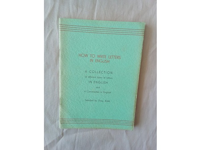 How To Write Letters In English-Drag.Krstić