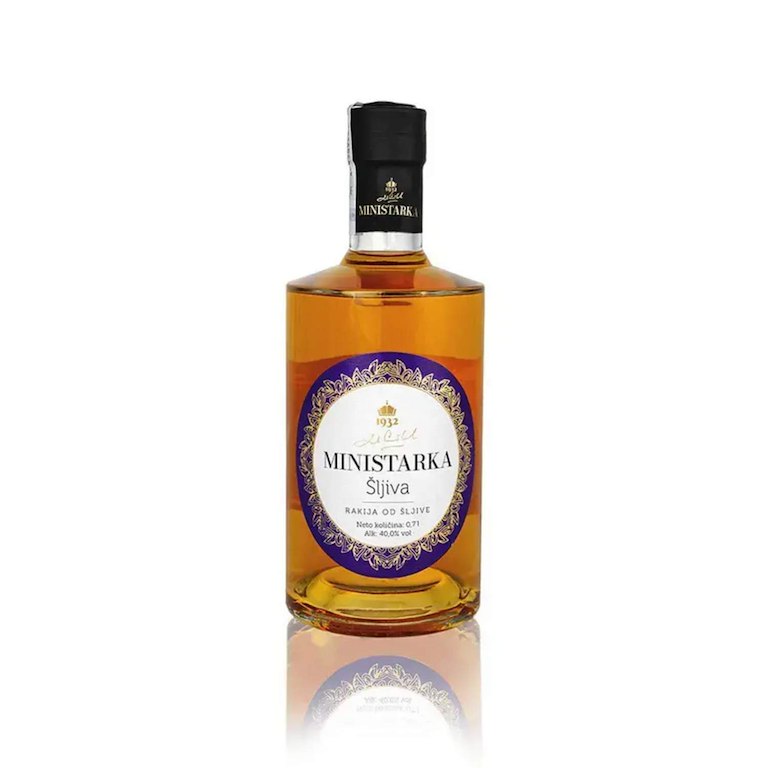 Rakija šljiva 40% 0.7l ministarka