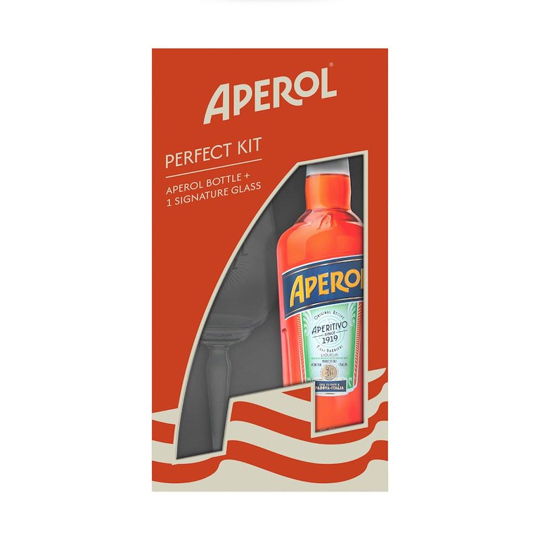 Liker aperol 11% 0,7l+signaure glass