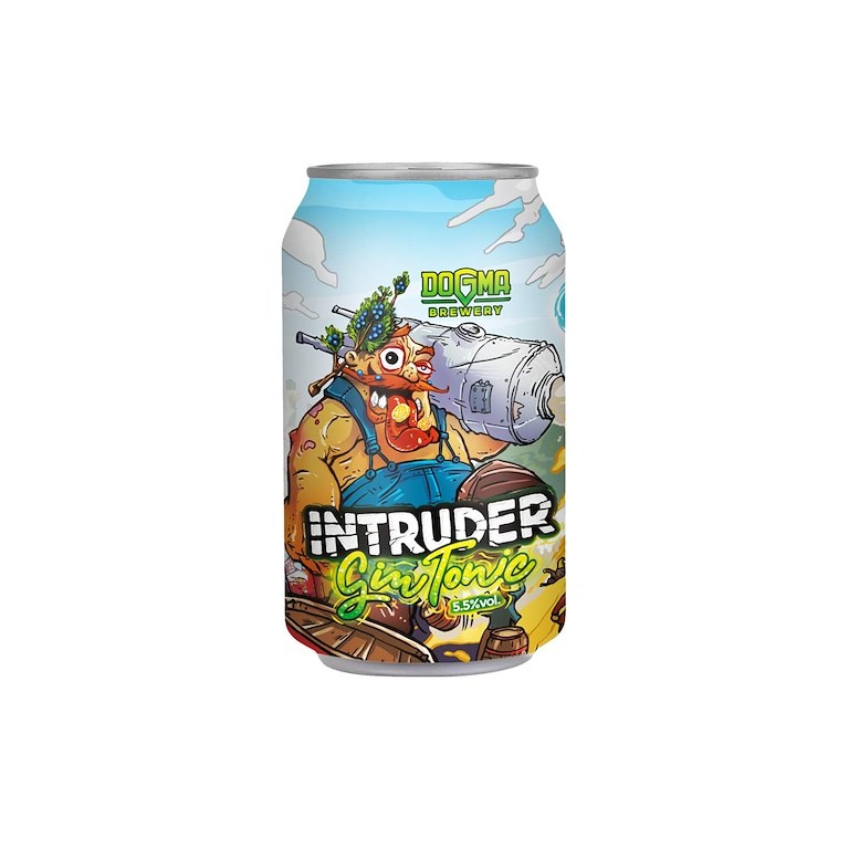 Gin tonic intruder 0,33l can dogma brewery