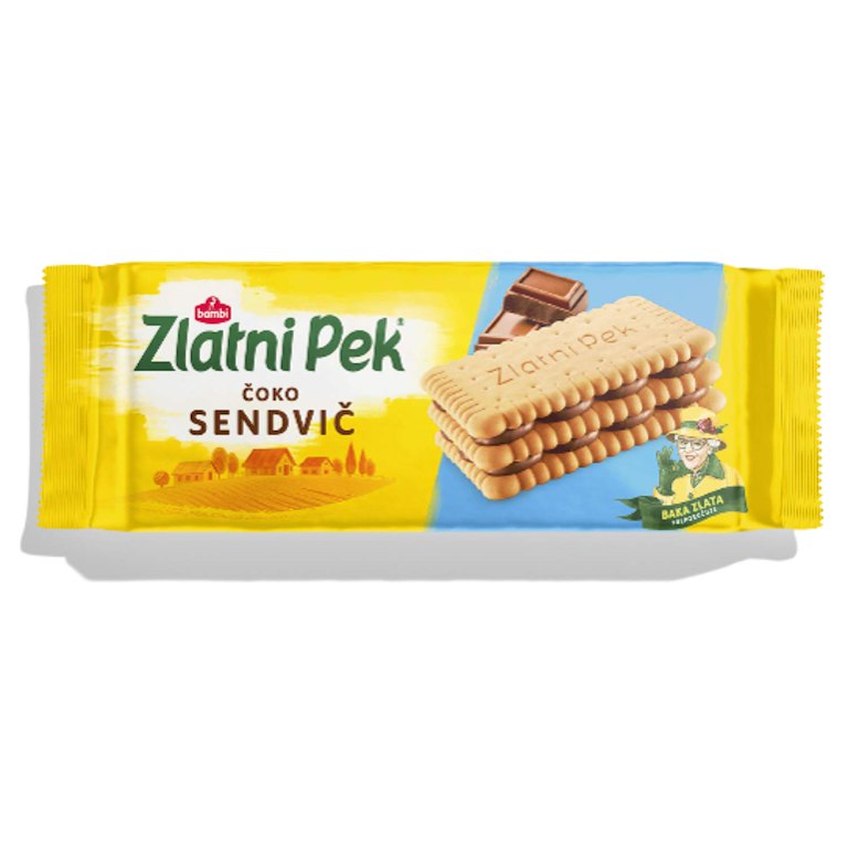 Zlatni Pek keks sendvič čokolada 36.6g zlatni pek