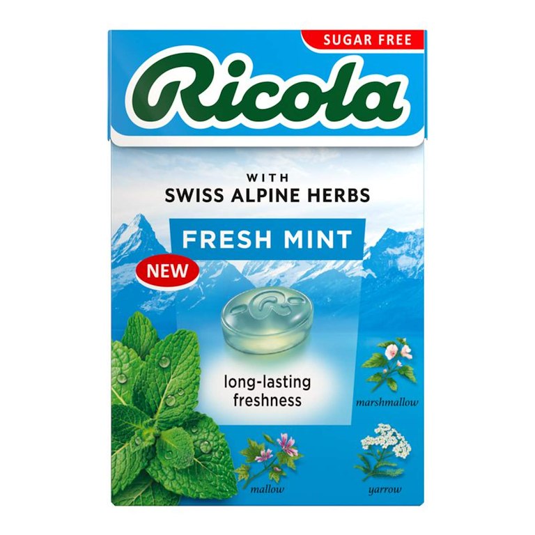 Ricola bombone bez šećera fresh mint 40g ricola