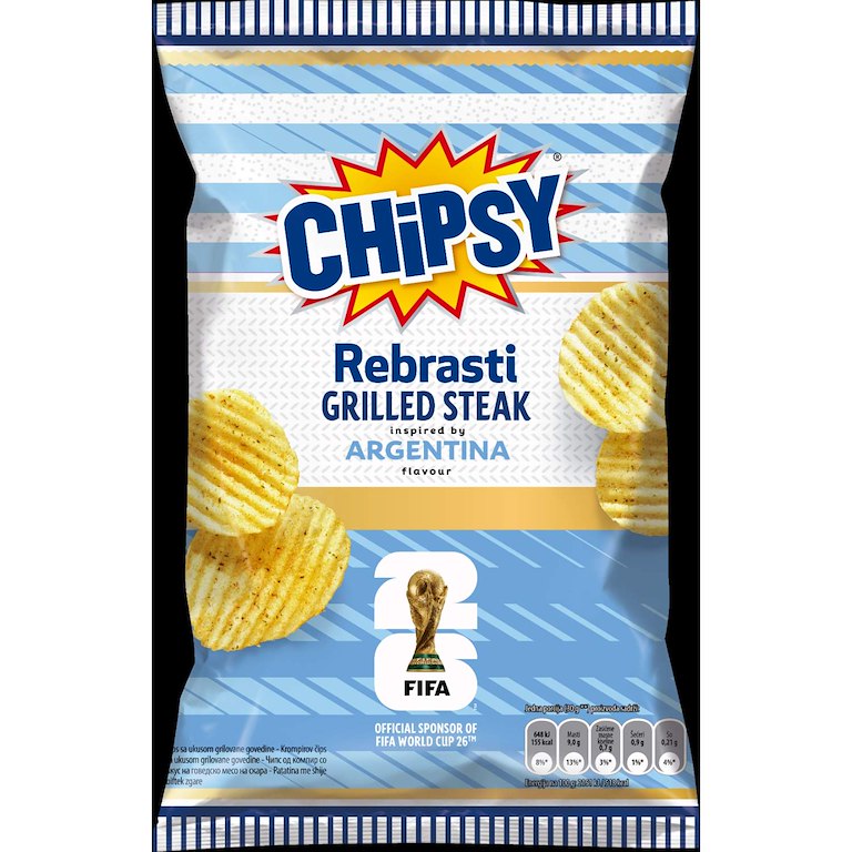 Chipsy čips x cut fwc grilled steak 95g chipsy