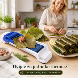 Uvijač za sarme u 3 koraka – za brže i jednake sarmice - Za kupus, zelje, blitvu, vinovu lozu i rolnice