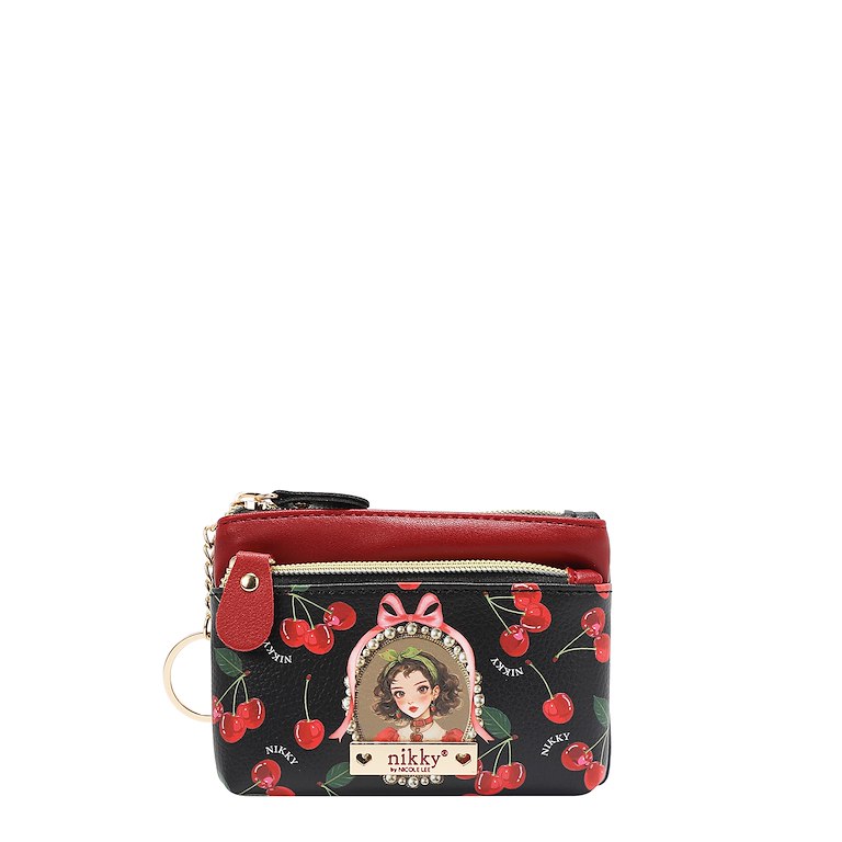TORBICA NOVČANIK NIKKY NK22526 CHERRY LIPS-BLACK