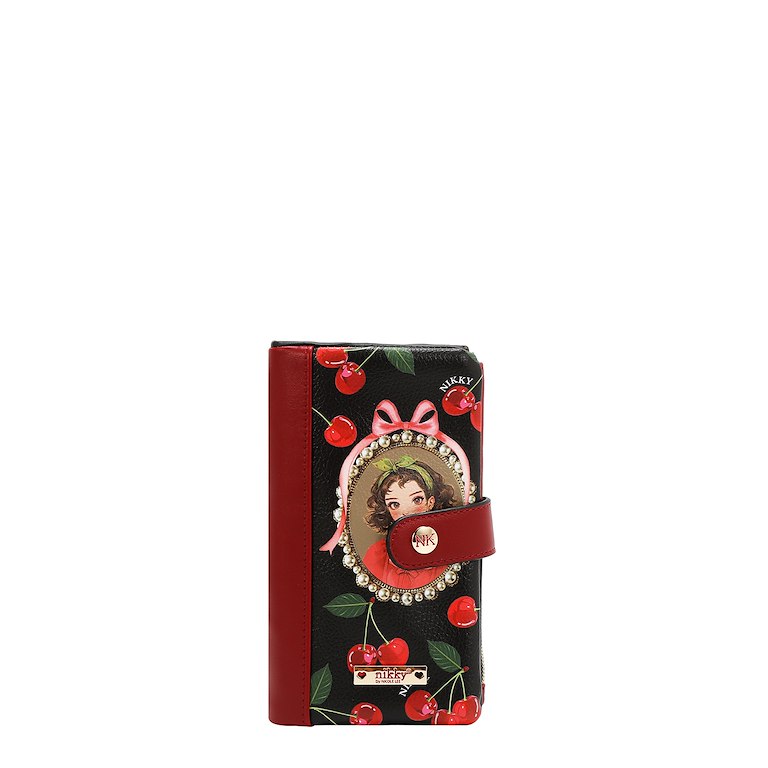 NOVČANIK NIKKY NK22520 CHERRY LIPS-BLACK
