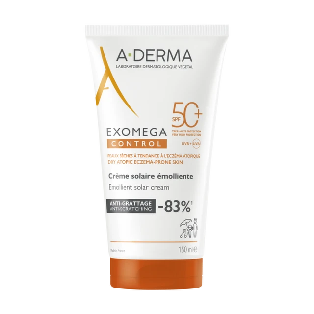 A-Derma Exomega Control SPF 50+ krema, 150 ml