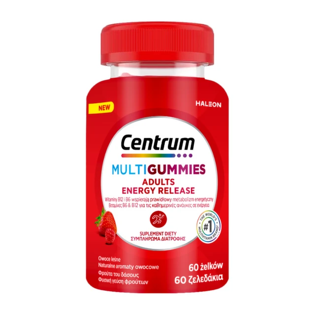 Centrum Adult Gummies Energy Release, 60 gumenih bombona