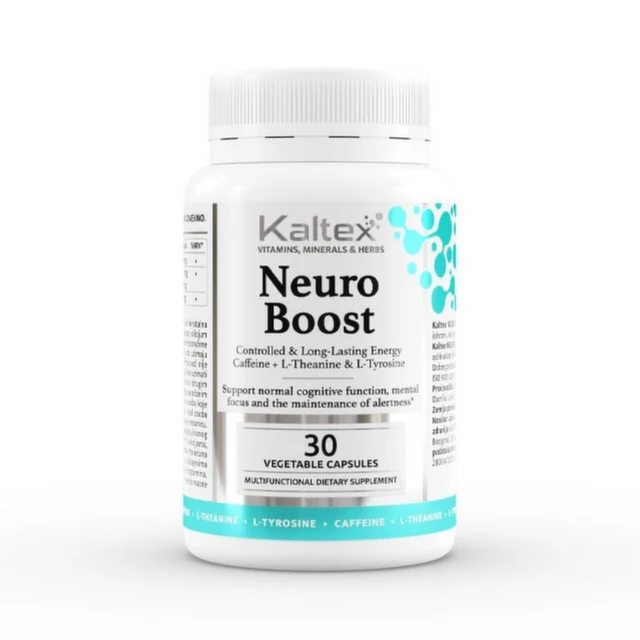 Kaltex Neuro Boost Kofein XR, L-Teanin & L-Tirozin, 30 kapsula