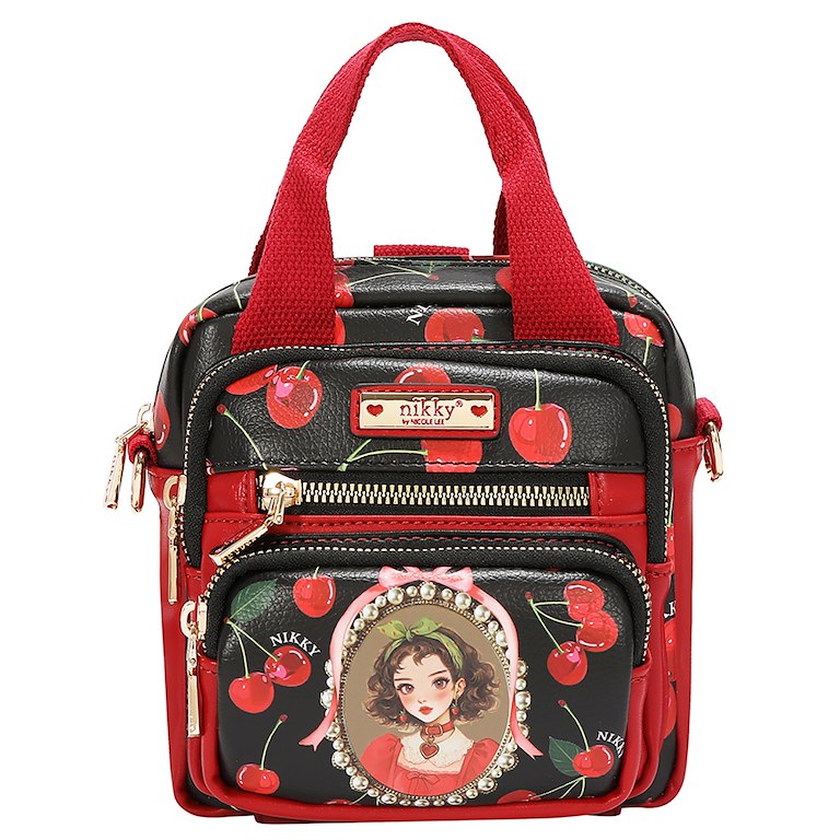TORBA NIKKY NK13148 CHERRY LIPS-BLACK
