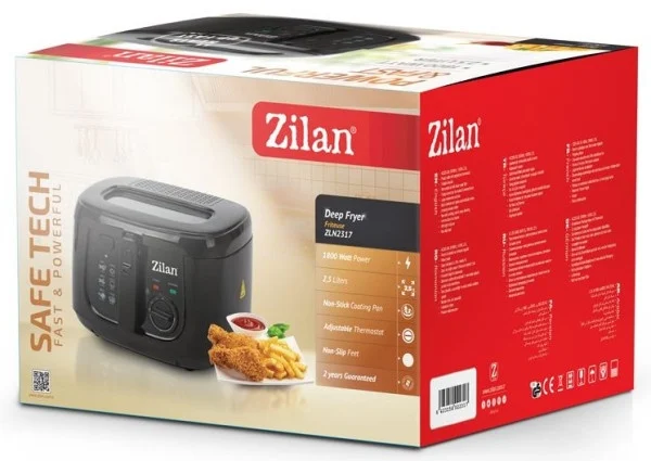 Zilan Friteza, kapacitet 2.5 l, 1800 W, crna - ZLN2317