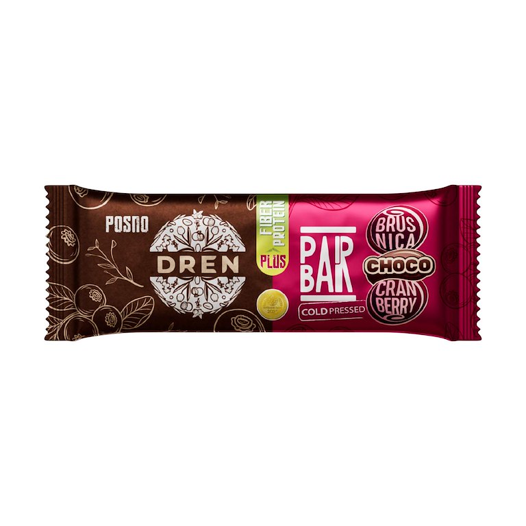 Dren bar čoko brusnica par bar 48g dren