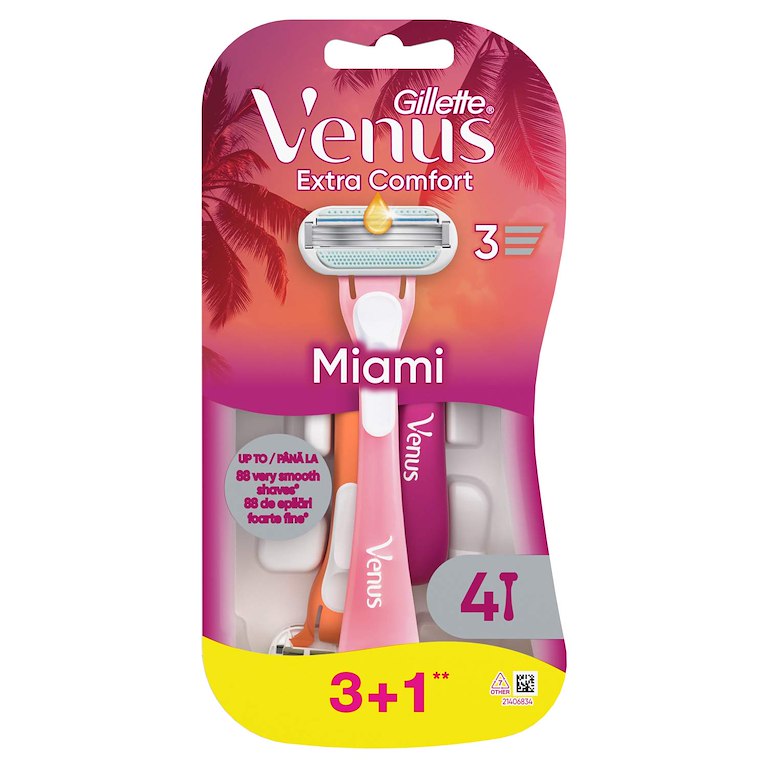 Venus brijač miami extra comfort dispo 3+1ct venus