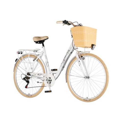 Bicikl Fashion Visitor Bloom 28" Alu 21" V-Brake 6 Brzina 155-178cm (S/M) Beli Perla