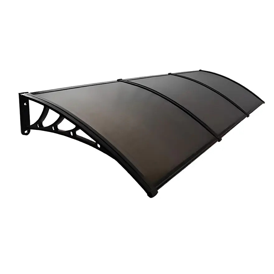 Nadstrešnica Aluminijumska 270x120cm Crna Bronza 5mm
