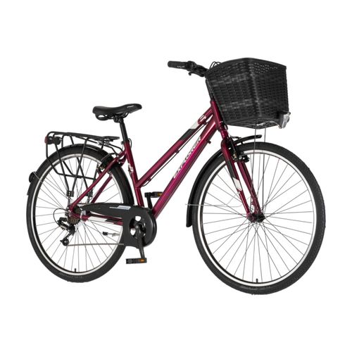 Bicikl Tour Explorer Axys Lady 28" Alu 18" V-Brake 6 Brzina 155-178cm (S/M) Bordo Perla Uv Sjaj