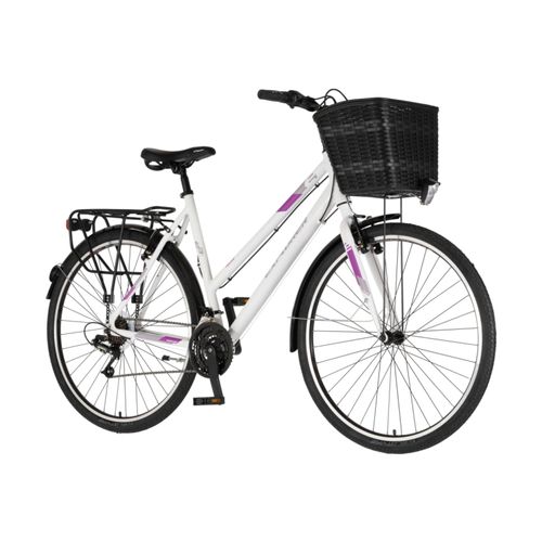 Bicikl Tour Explorer Axys Lady Pro 28" Alu 21" V-Brake 18 Brzina 167-192cm (L/Xl) Belo Ljubičasti P