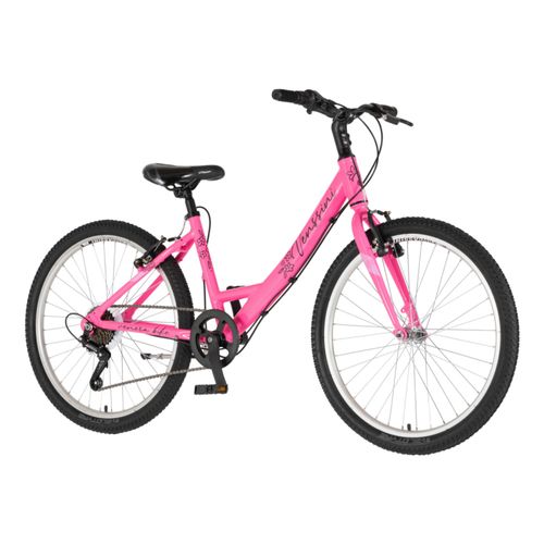 Bicikl Junior 24 Venssini Parma Alu 24" Alu 14" V-Brake 6 Brzina 132-155cm (Xs) Roze
