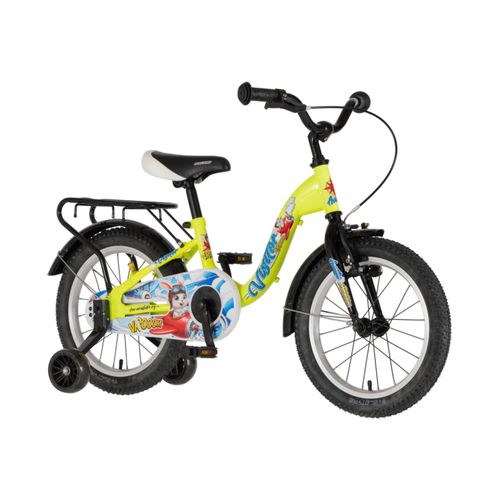 Bicikl Kids Visitor Aviator 16" 9" V-Brake Kontra 105-125cm (16") Neon Žuti