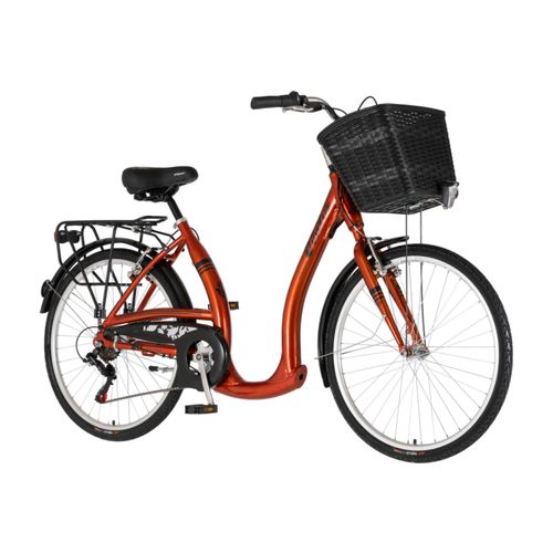 Bicikl City Visitor Vintage 26" Alu 18" V-Brake 6 Brzina 155-178cm (S/M) Narandžasti Perla