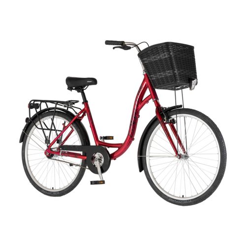 Bicikl Fashion Venssini Grace 26" Alu 18" V-Brake Kontra 155-178cm (S/M) Crveni