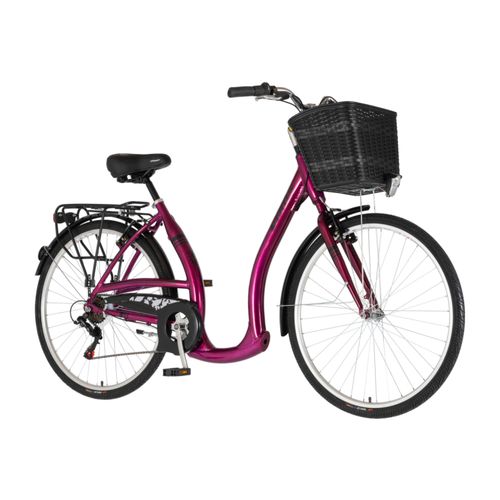 Bicikl City Visitor Vintage 28" Alu 19" V-Brake 6 Brzina 167-192cm (L/Xl) Ljubičasti Perla Uv Sjaj