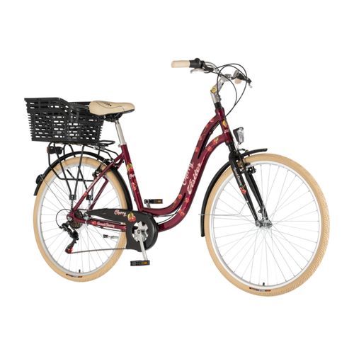 Bicikl Fashion Visitor Cherry 28" Alu 19" V-Brake 6 Brzina 155-178cm (S/M) Crveni Perla Uv Sjaj