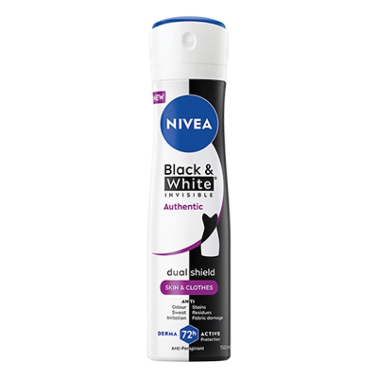 Nivea deo sprej bw invisible authentic 150ml nivea