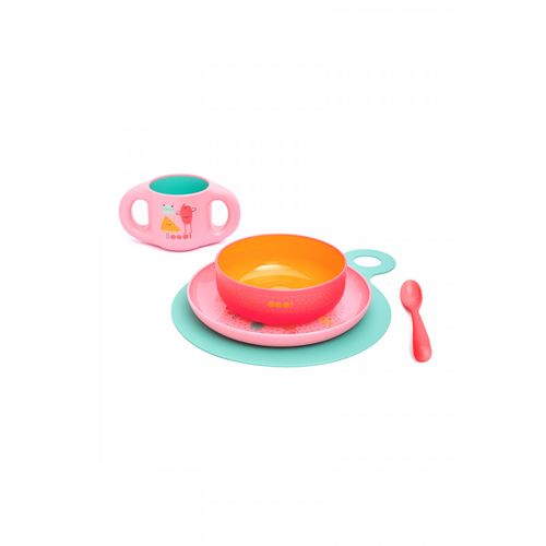 Suavinex Set Za Hranjenje +6M Za Devojčice Roze