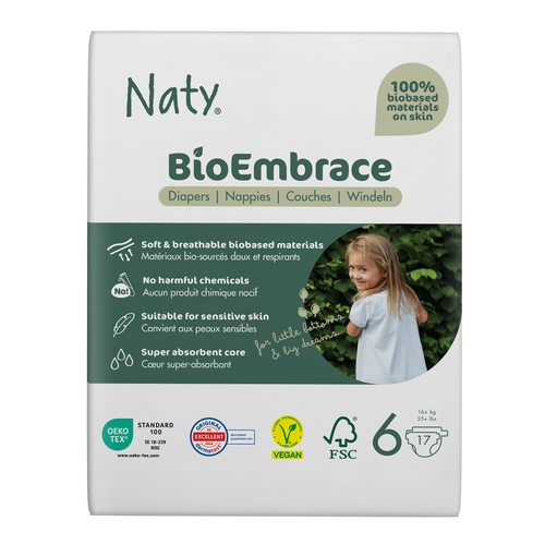 Naty BioEmbrace Pelene velilčina 6 (16kg+)