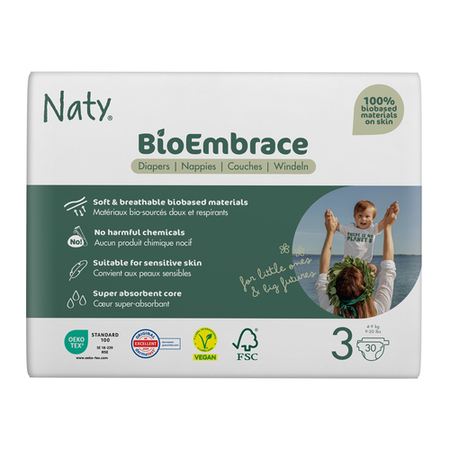 Naty BioEmbrace Pelene veličina 3 (4-9kg)