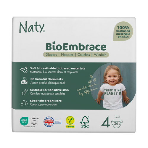 Naty BioEmbrace Pelene veličina 4 (7-18kg)