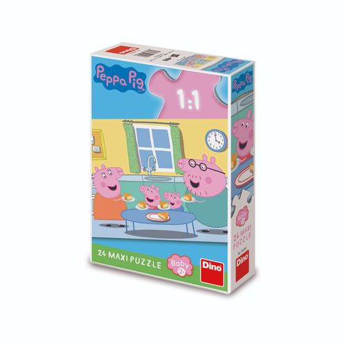 Dino Peppa Pig - Ručak, puzzle set maxi 24 dela