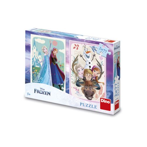 Dino Frozen: Ana i Elsa puzzle set 2x77 delova