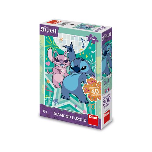 Dino Stitch puzzle set Diamond 200 kom