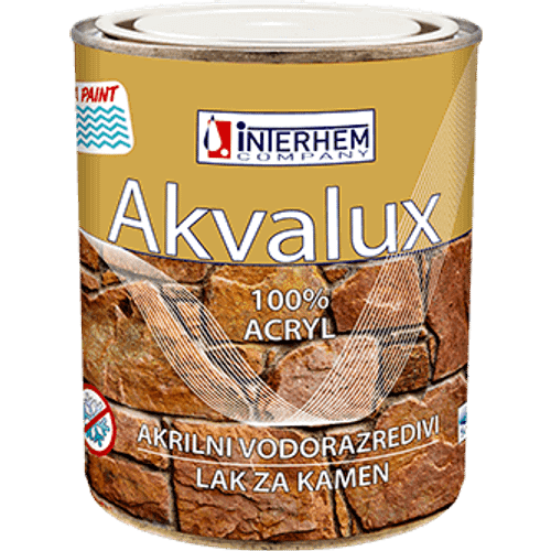AKVALUX Akrilni vodorazredivi lak za kamen 2l