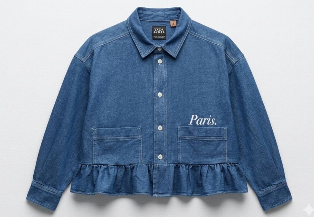 Zara ženska teksas košulja/jaknica “Paris.” Moguc dogovor oko cene -