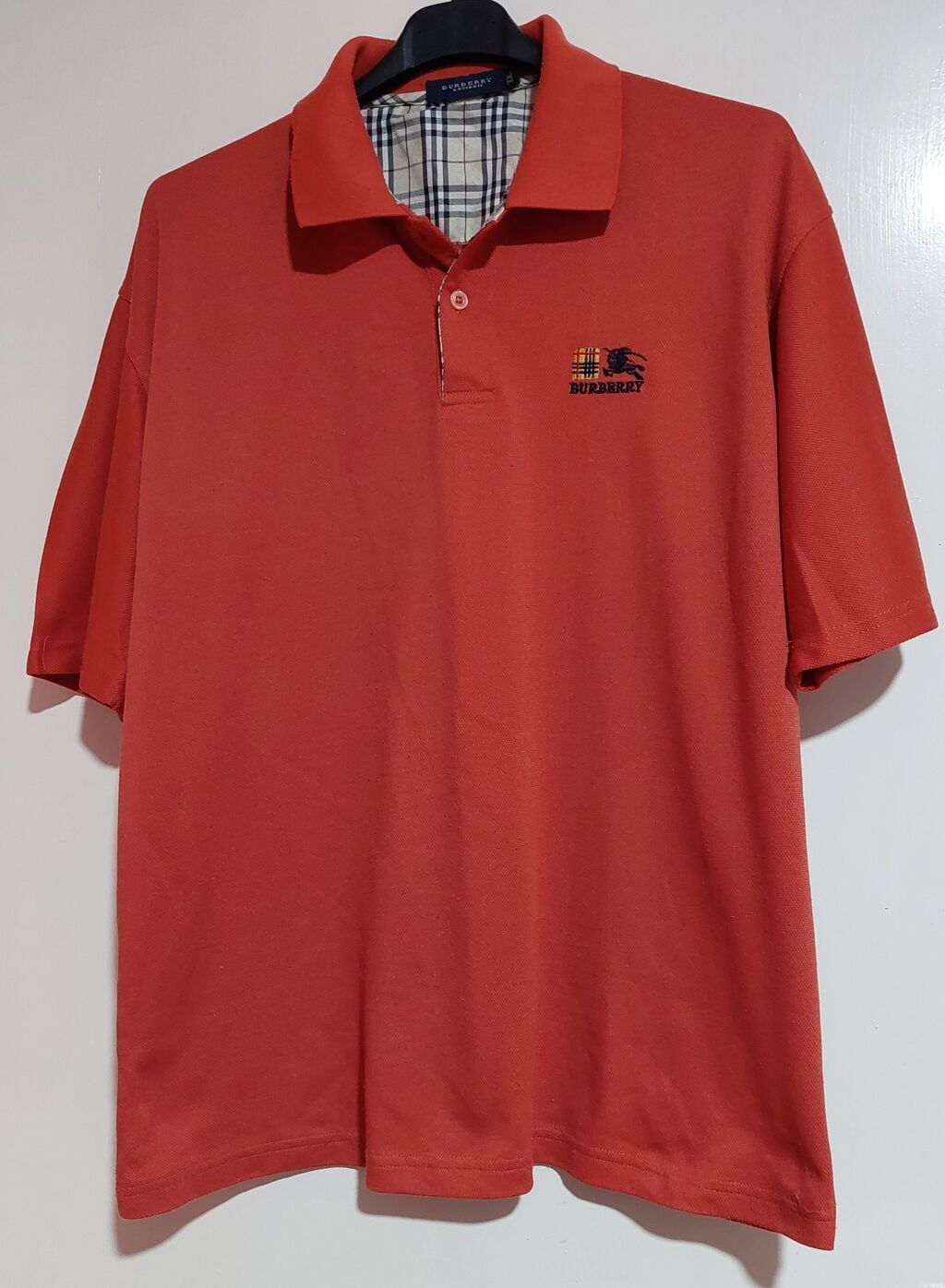 Burberry muška polo majica, kratki rukav - Boja: cigla/crvena -