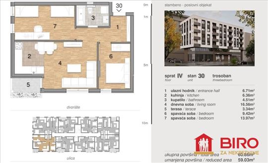 Stan,Novi Sad,Telep,kv: 59.00, ID: 1013295