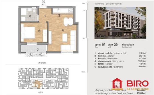 Stan,Novi Sad,Telep,kv: 43.00, ID: 1013294